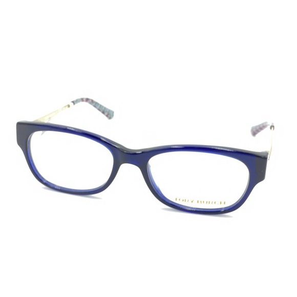 Tory Burch | Accessories | Tory Burch Ty 235 51 Blue Gold Square ...